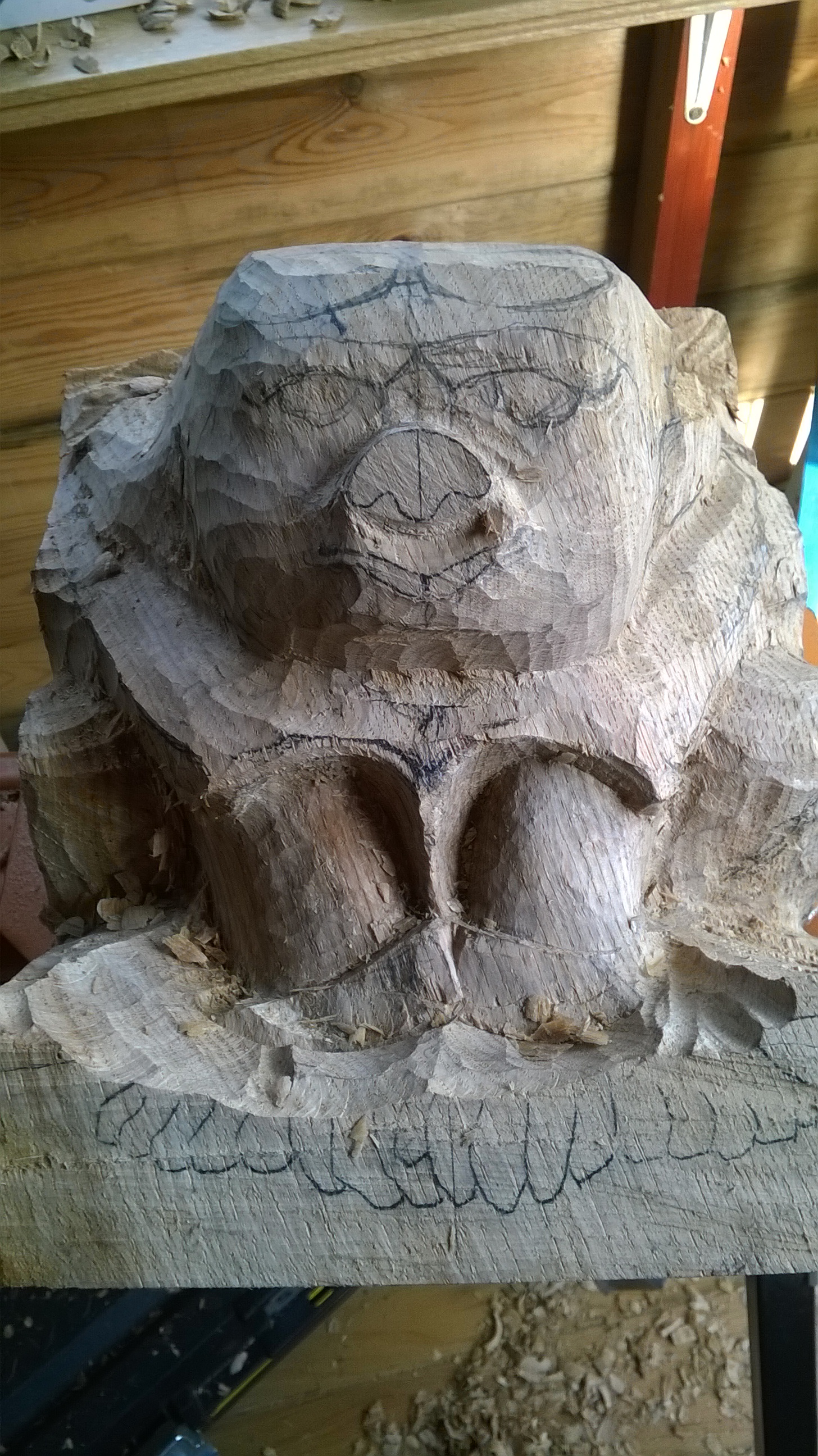 Oak Gargoyle – Allen Stichler – Wood Carving