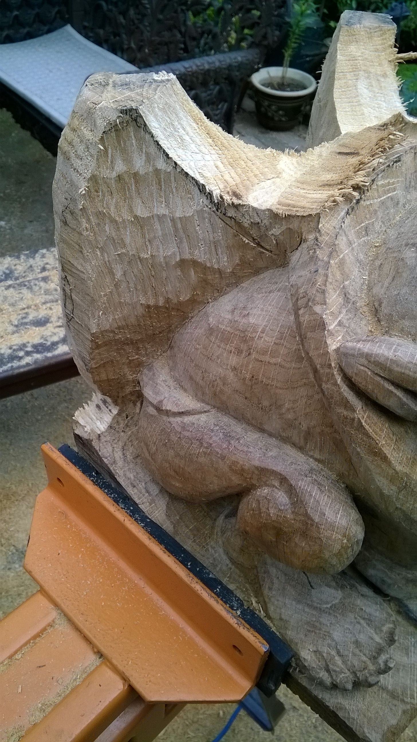 Oak Gargoyle – Allen Stichler – Wood Carving